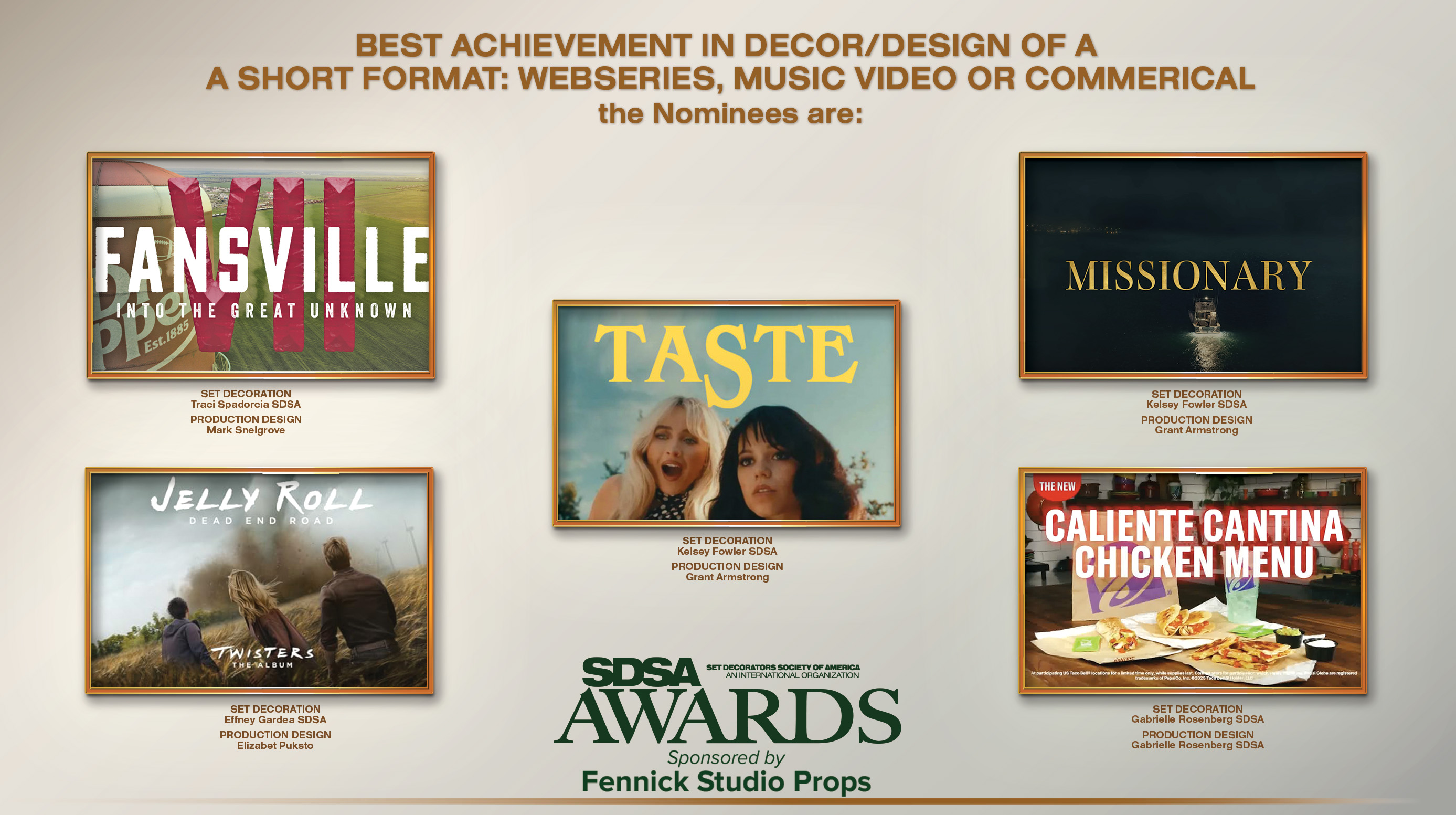 SDSA Awards Television 2024-2025 Winners