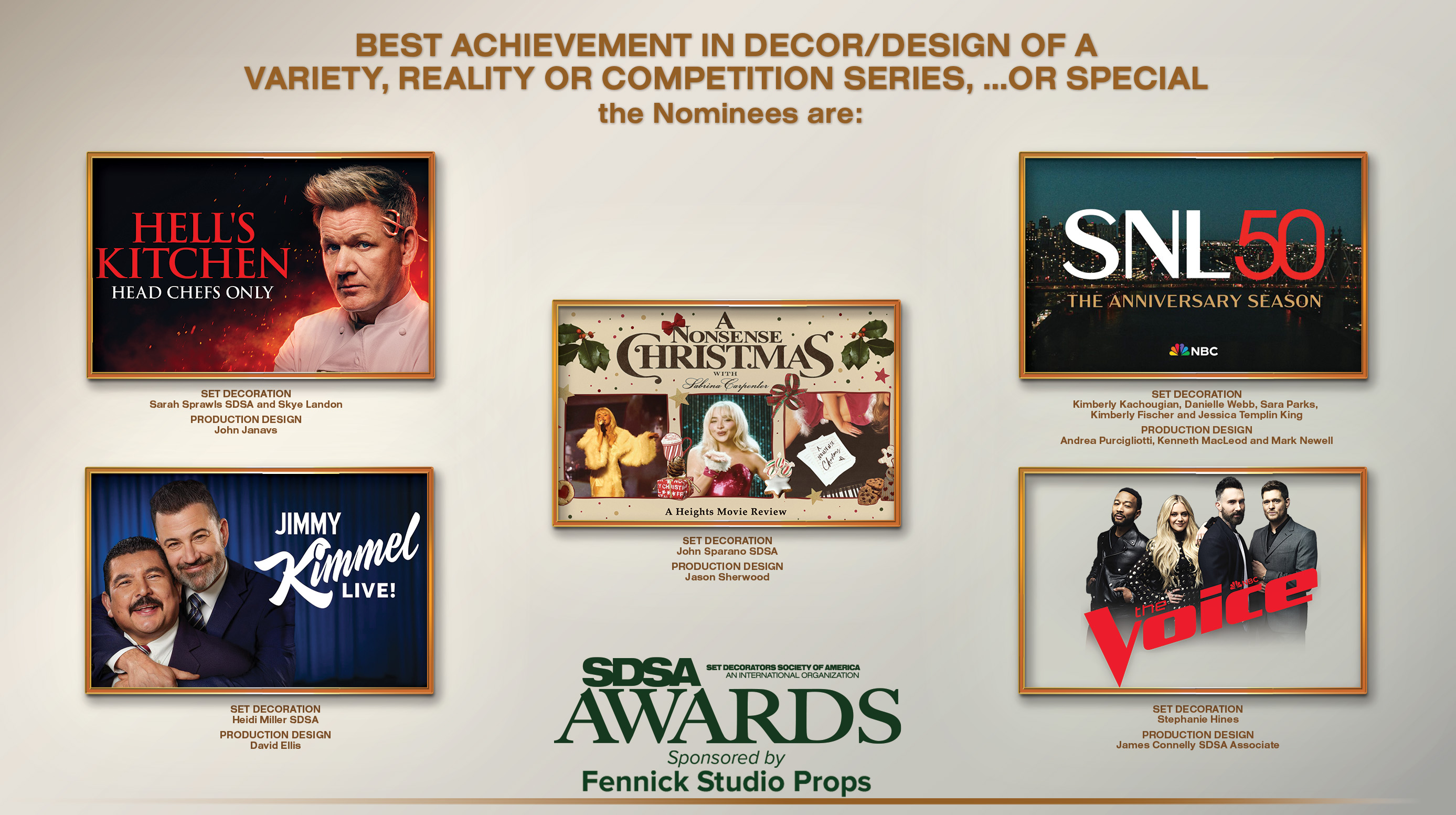 SDSA Awards Television 2024-2025 Winners