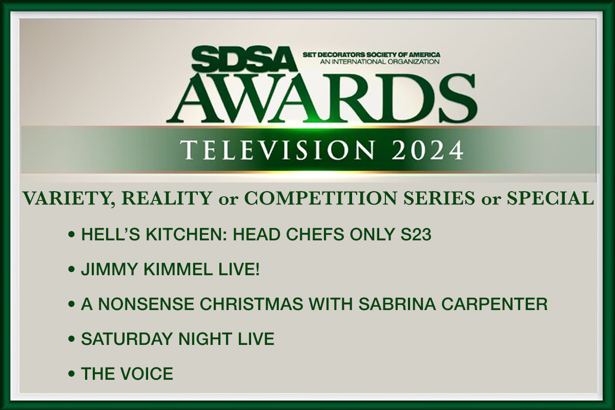 The SDSA has released the SDSA Awards For Television 2023 Eligibility List